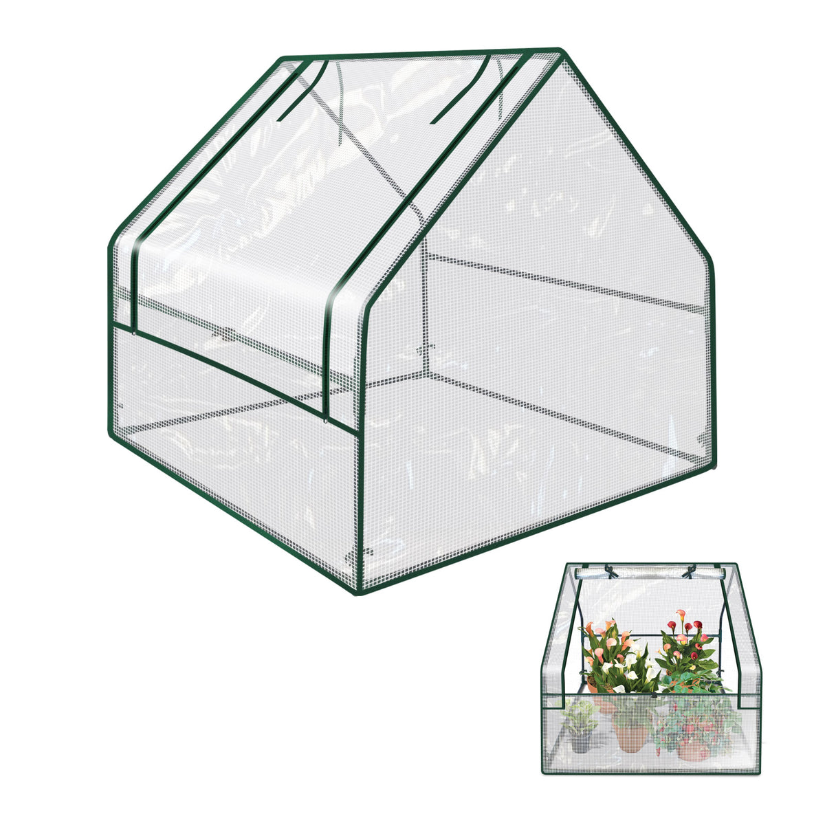 SUNNYOUTDOOR Portable Mini Greenhouse Gardening Flower House Plants Ya ...