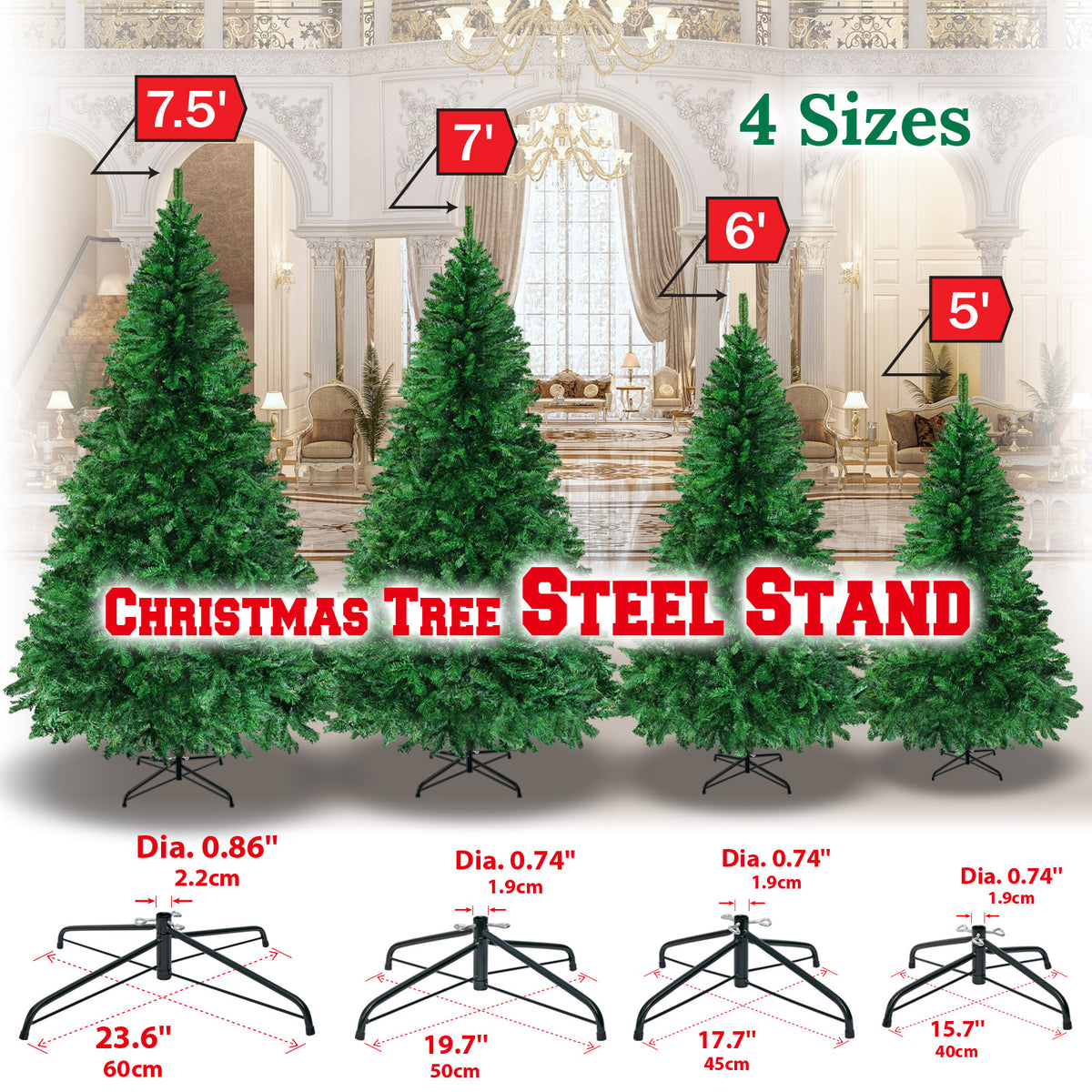 Metal Tree Base for Christmas Trees – Sunny Outdoor US
